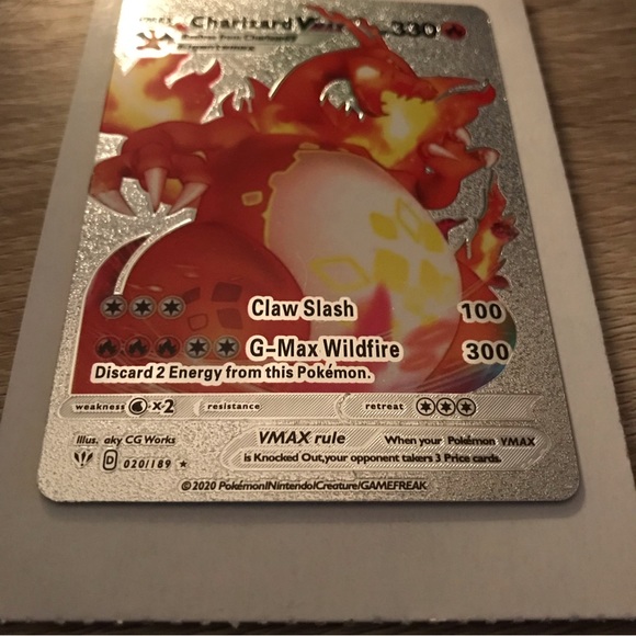 Pokemon | Other | Charizard Vmax Silver | Poshmark